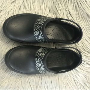 CROCS | Shoes | Crocs Mercy Convertible Work Clogs Black Silver | Poshmark